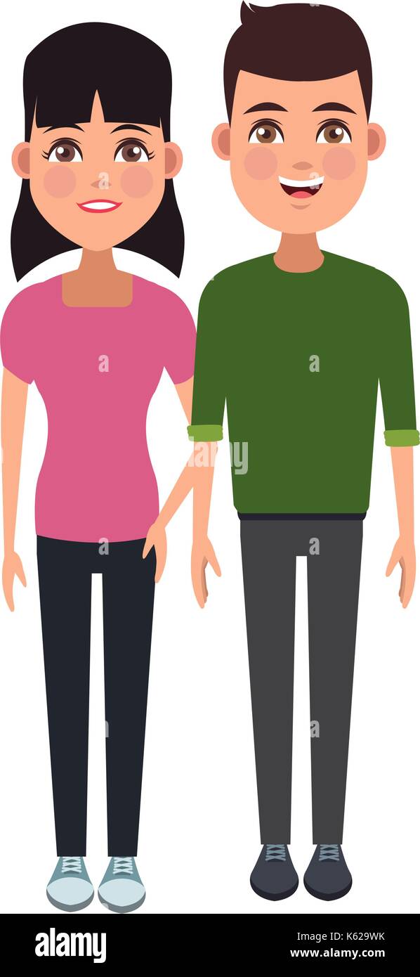 Young couple cartoon Stock Vector Image & Art - Alamy