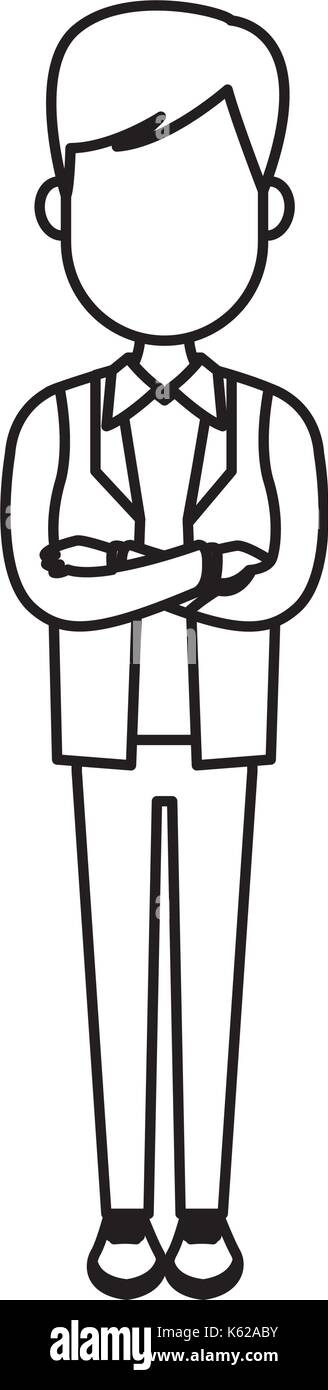 Cartoon businessman faceless Stock Vector Images - Alamy