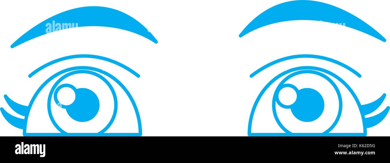 Beautiful eyes cartoon Stock Vector Image & Art - Alamy