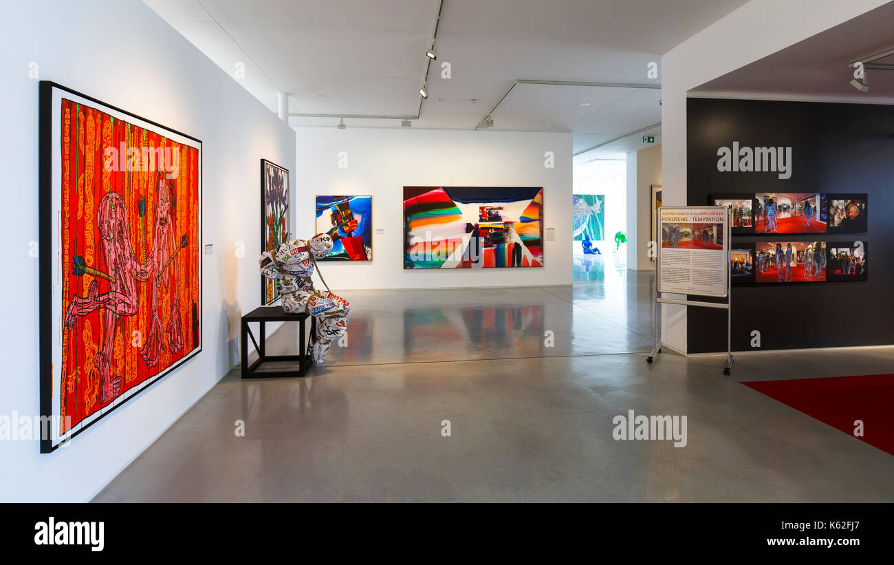 Exhibition spaces of Danubiana modern art gallery in Bratislava, Slovakia Stock Photo - Alamy