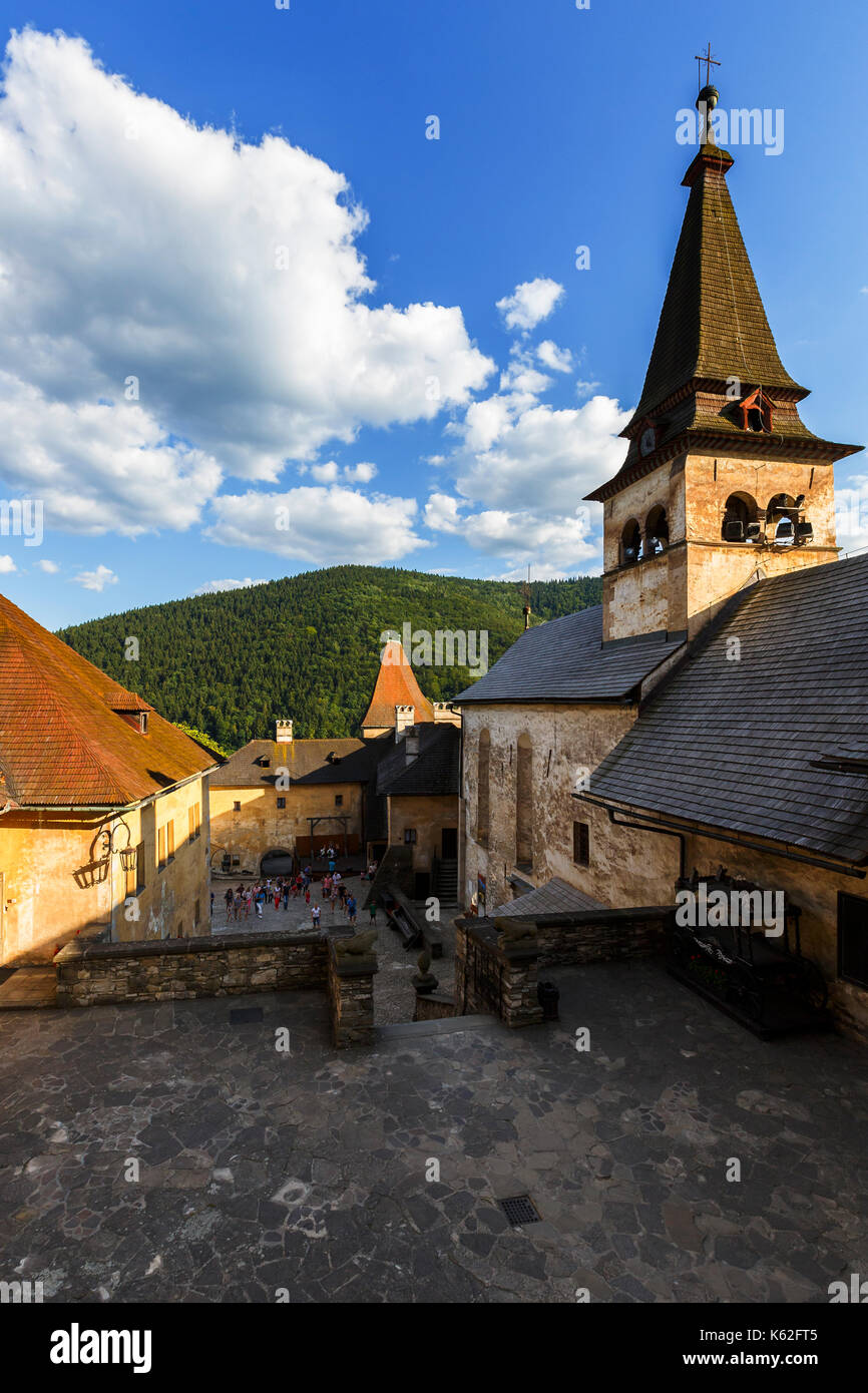 Orava castle in northern Slovakia, which belong to the best preserved ...