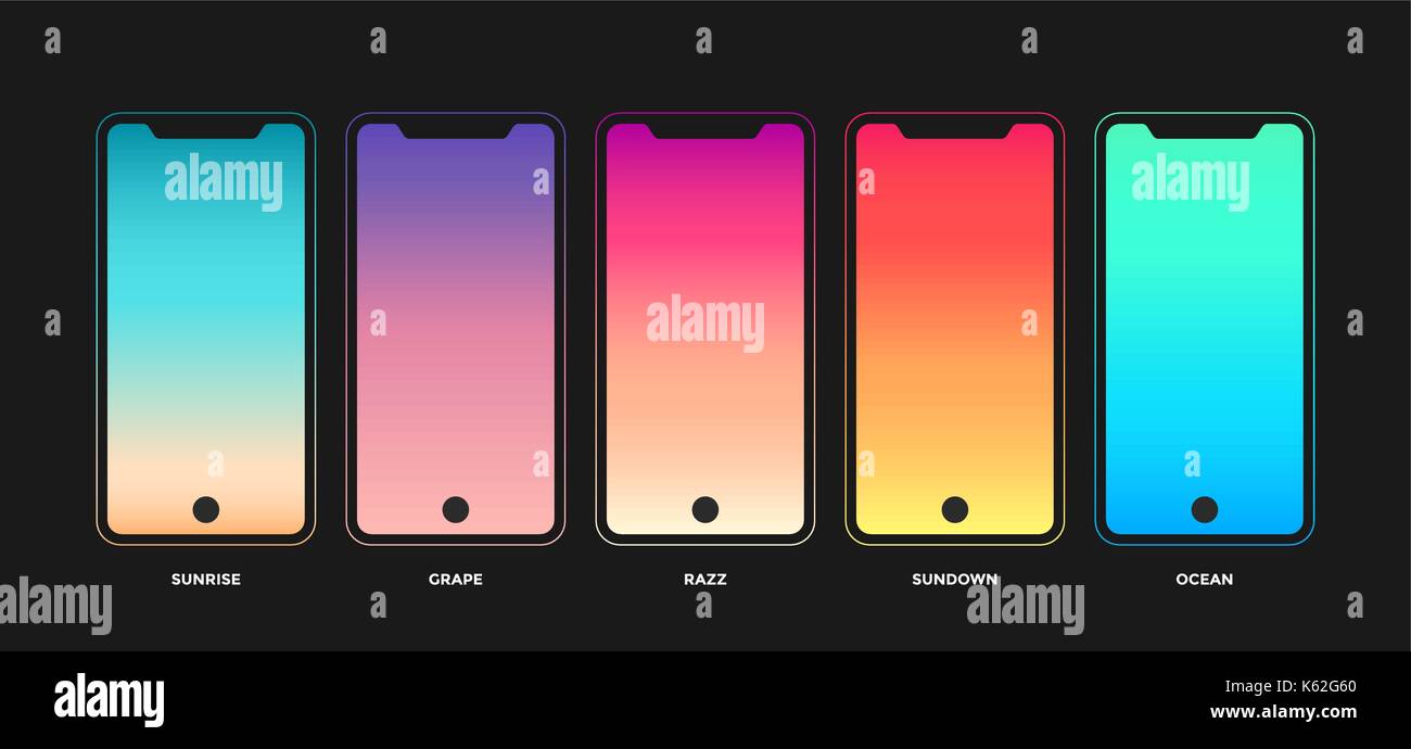 Trendy gradient swatches Stock Vector Image & Art - Alamy