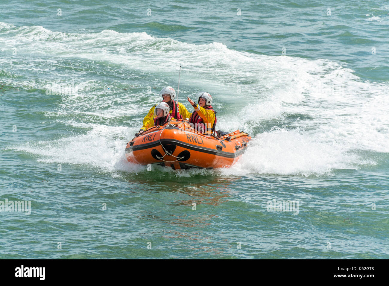 Inshore lifeboat demonstration at Moelfre Lifeboat Day 2017 event on ...