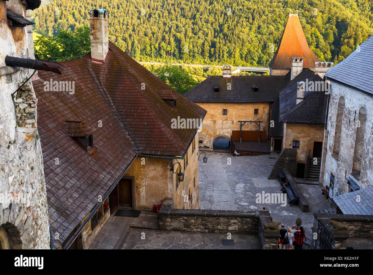 Orava castle in northern Slovakia, which belong to the best preserved ...