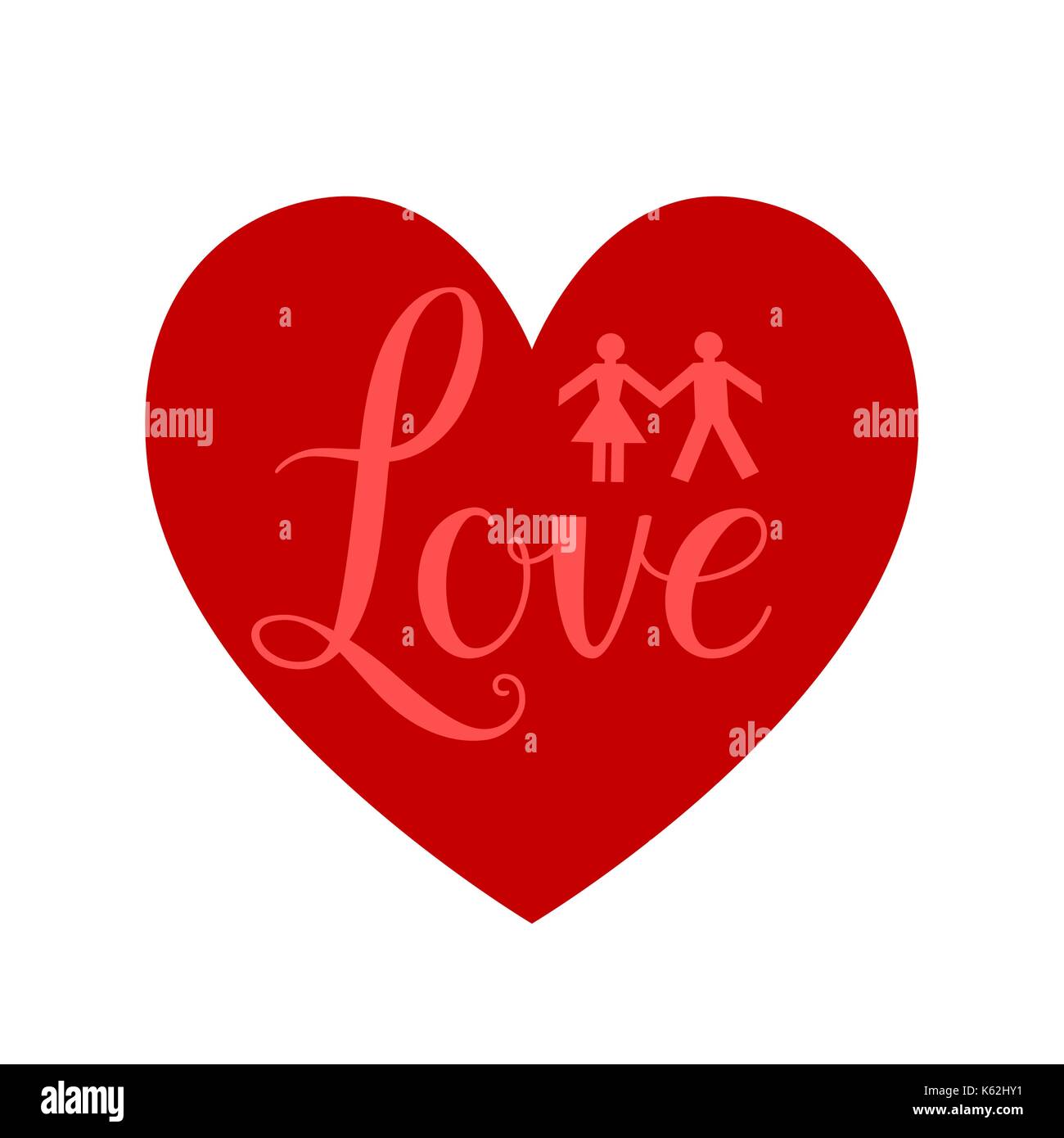Heart red sign Stock Vector Image & Art - Alamy