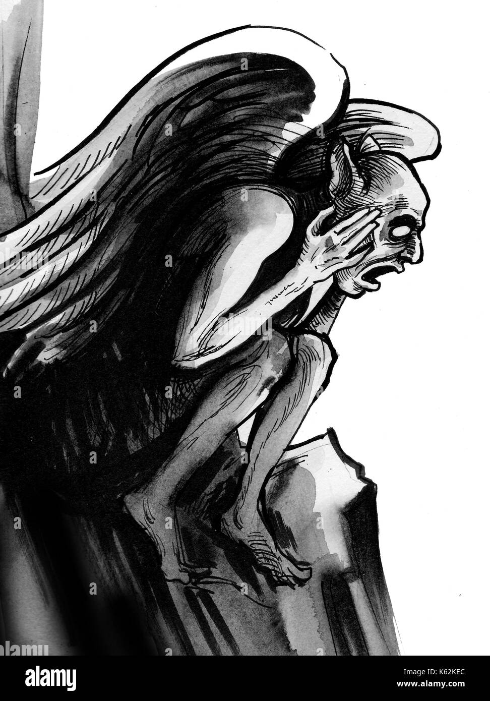 Creepy monster sketch hi-res stock photography and images - Alamy