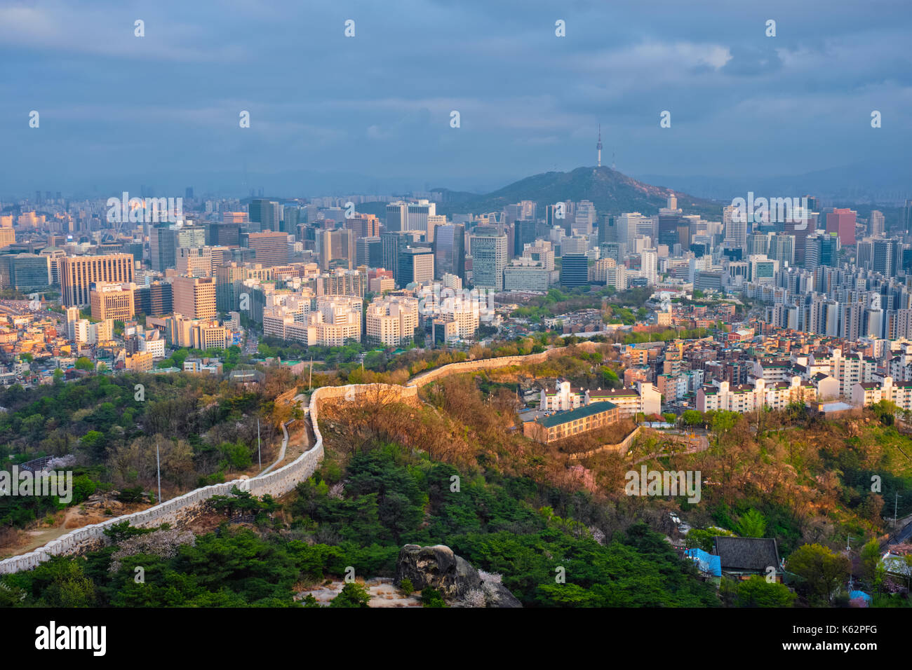 Sunset view of seoul city hi-res stock photography and images - Alamy