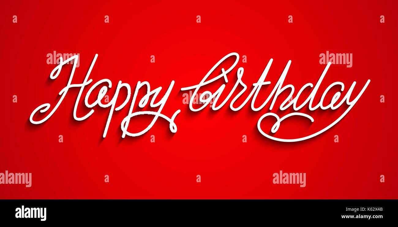 Red hand drawn holiday lettering Stock Vector Image & Art - Alamy