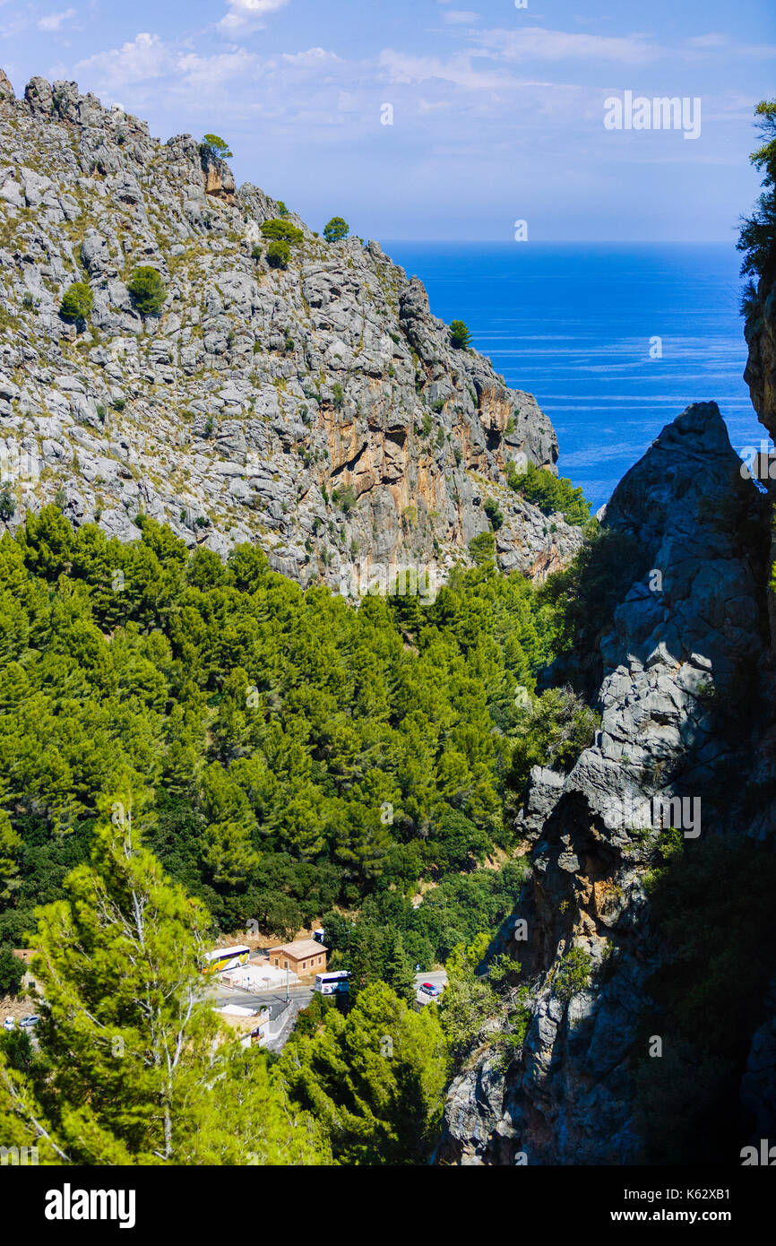 beautiful scenery with shoreline in Palma de Mallorca Stock Photo - Alamy