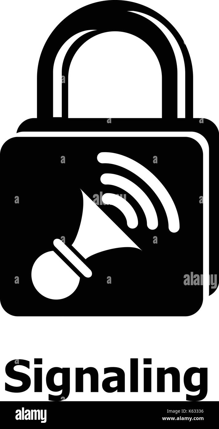 Signaling icon, simple black style Stock Vector Image & Art - Alamy