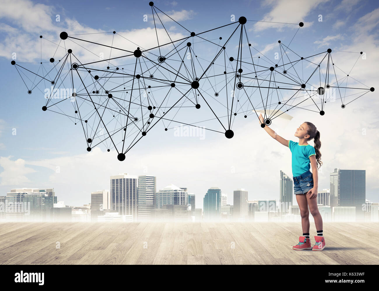 Concept of social wireless connection and internet use for commu Stock ...