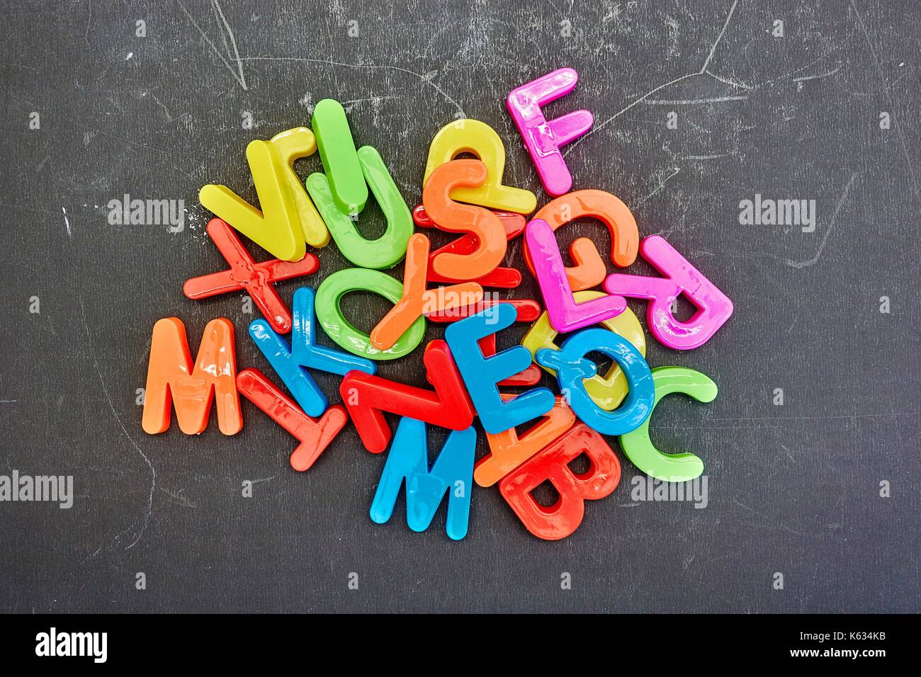 A studio photo of letters of the alphabet Stock Photo - Alamy