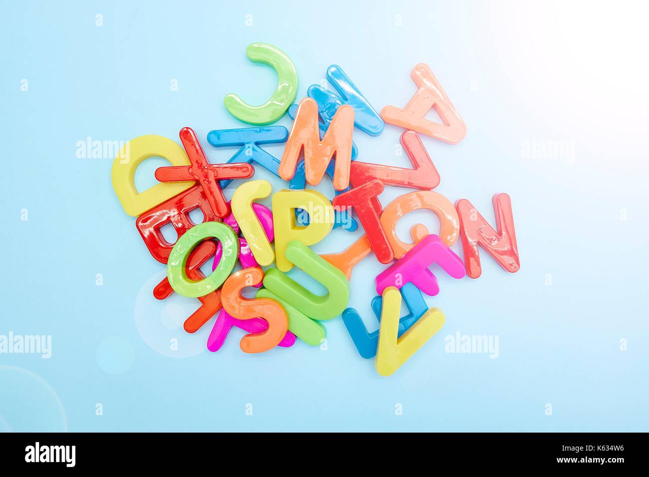 A studio photo of letters of the alphabet Stock Photo - Alamy