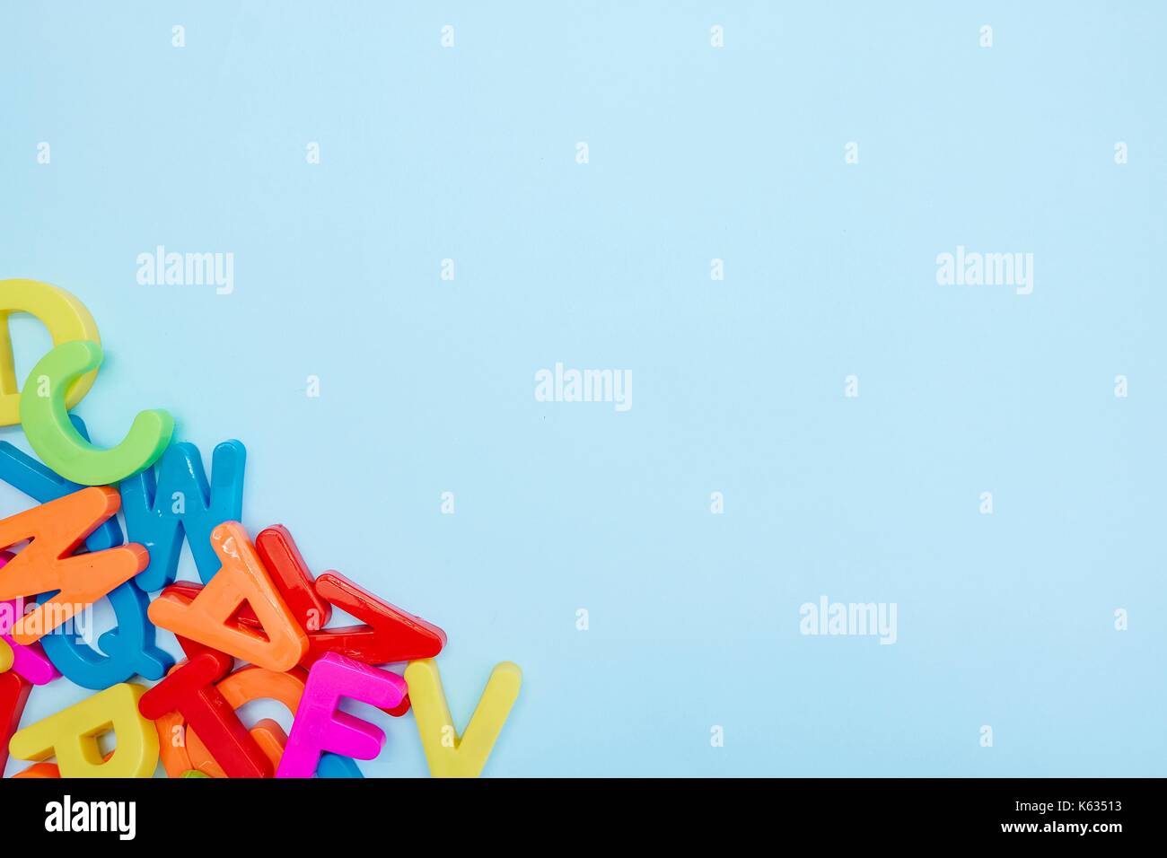 A studio photo of letters of the alphabet Stock Photo - Alamy