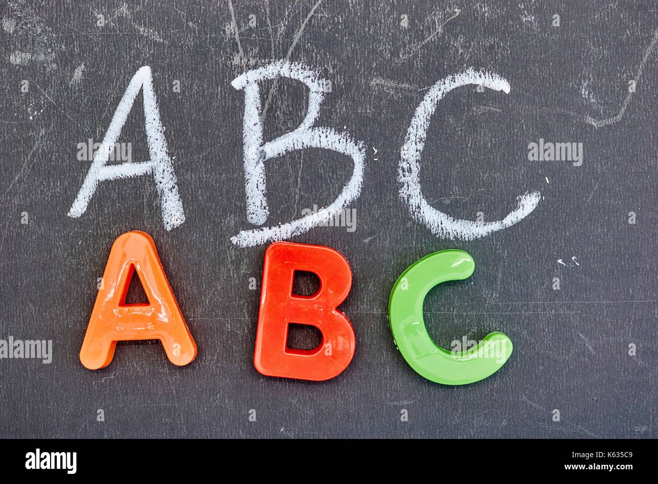 A studio photo of letters of the alphabet Stock Photo - Alamy