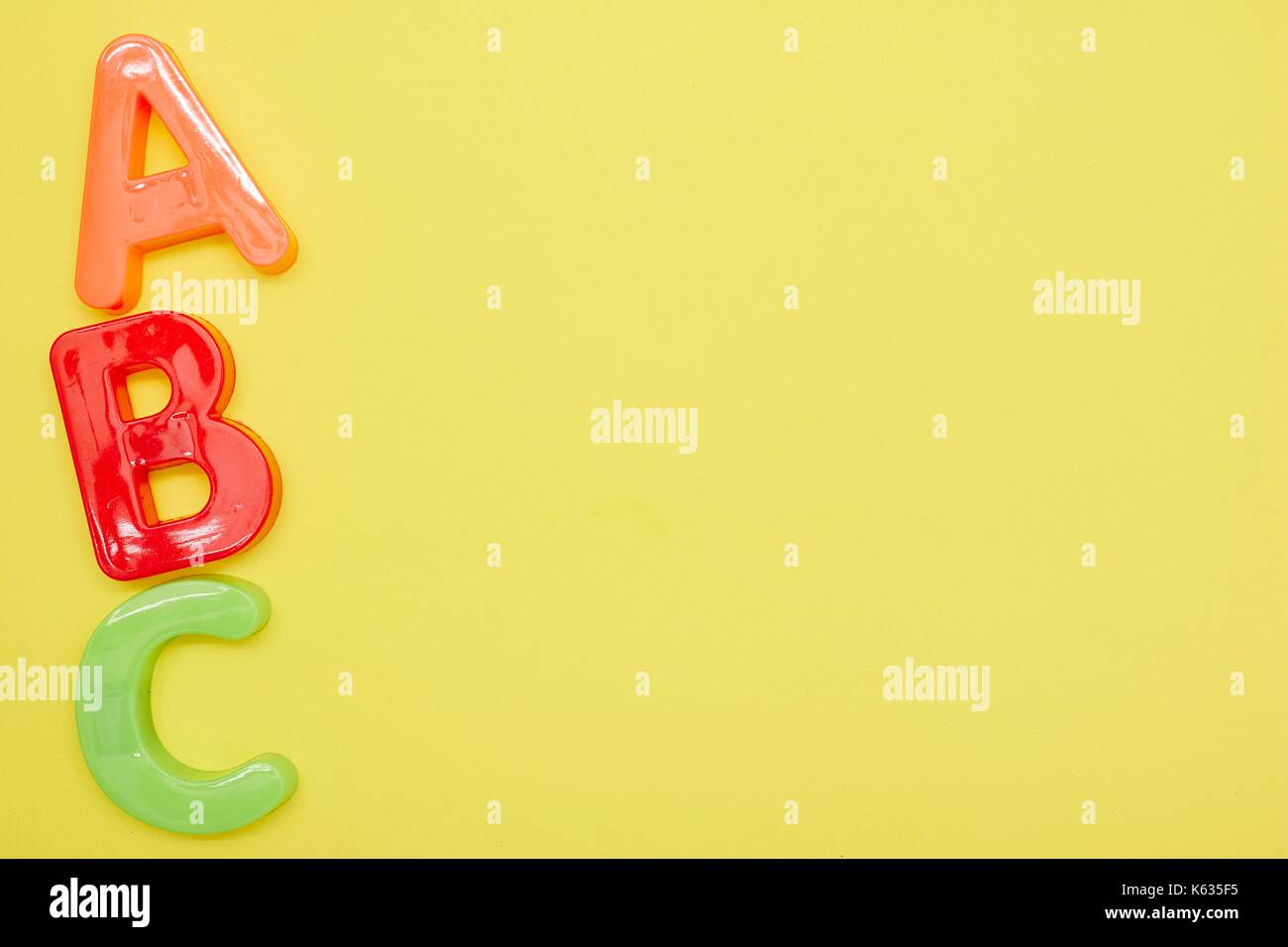 A studio photo of letters of the alphabet Stock Photo - Alamy