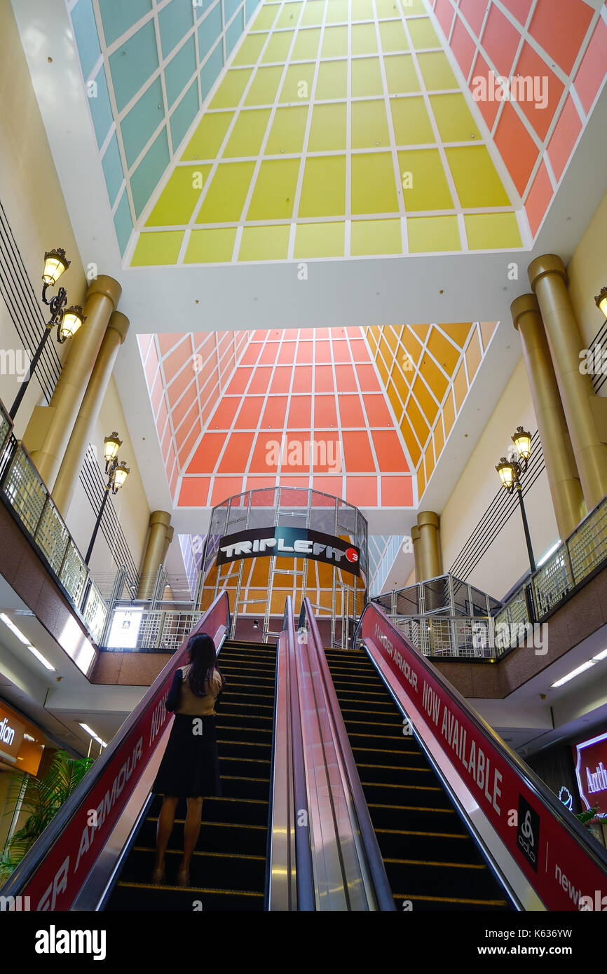 Singapore - Jun 13, 2017. Interior of Suntec City Shopping Mall in ...