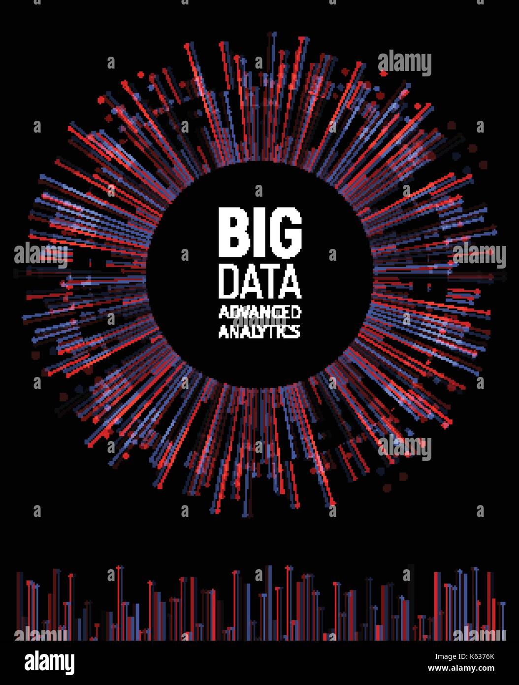 Big data abstract vector visualization. Lines and dots array. Big data ... Big data abstract vector visualization. Lines and dots array. Big data ...