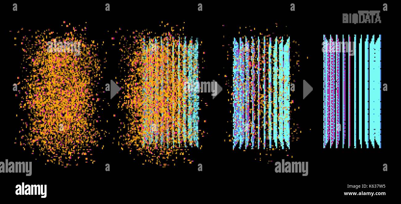 Big Data Abstract Vector Visualization Lines And Dots Array Big Data Connection Complex