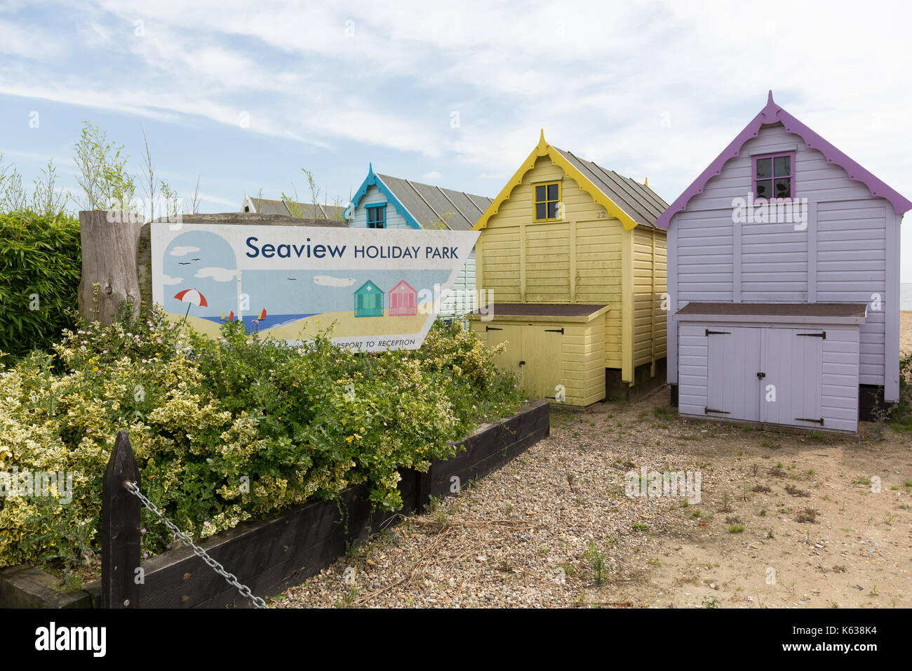 Seaview Holiday Park at West Mersea Island Stock Photo - Alamy