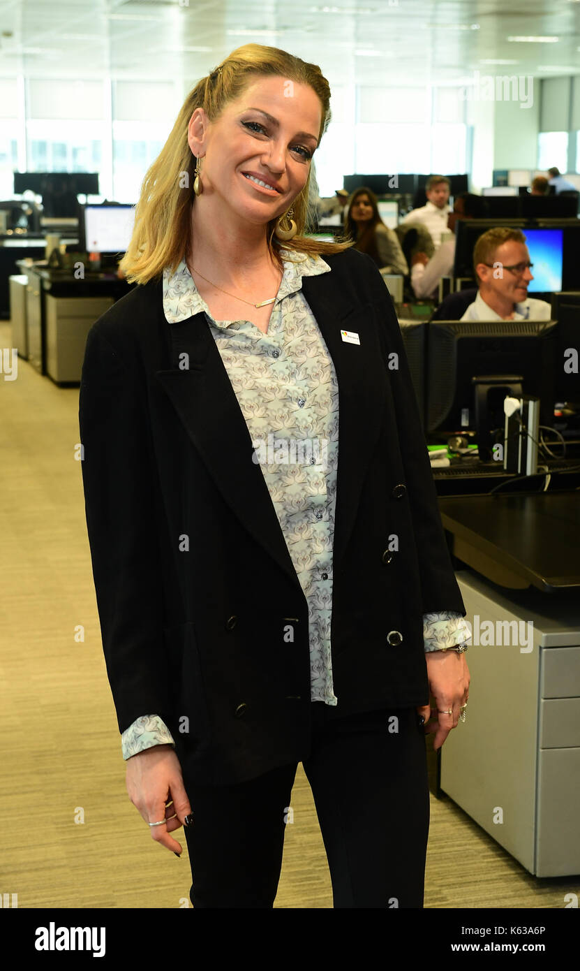 Sarah Harding during the 13th BGC Annual Charity Day at Canary Wharf in ...