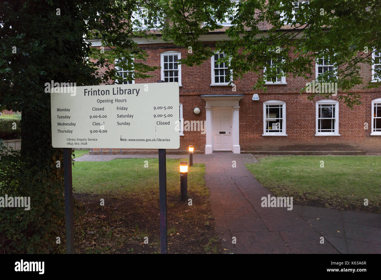Frinton Library, Frinton-on-Sea, Essex, UK Stock Photo - Alamy
