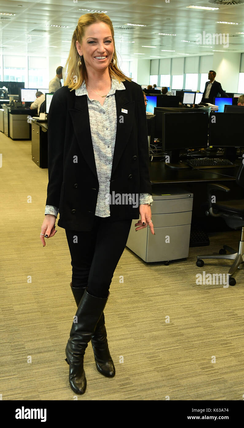 Sarah Harding during the 13th BGC Annual Charity Day at Canary Wharf in ...