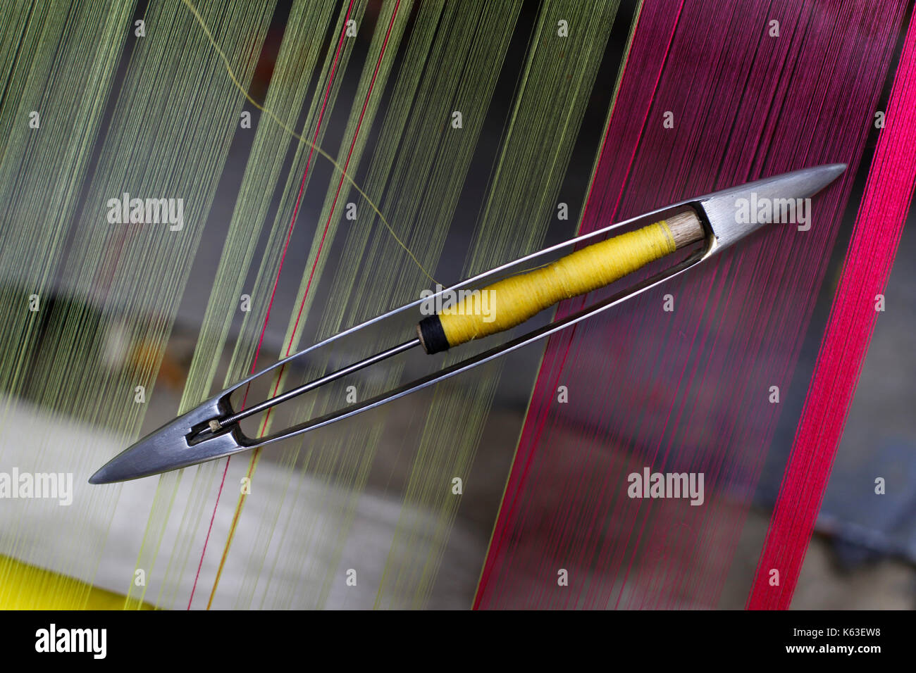 Jamdani weaving tools on display. Jamdani is a superfine handloom ...