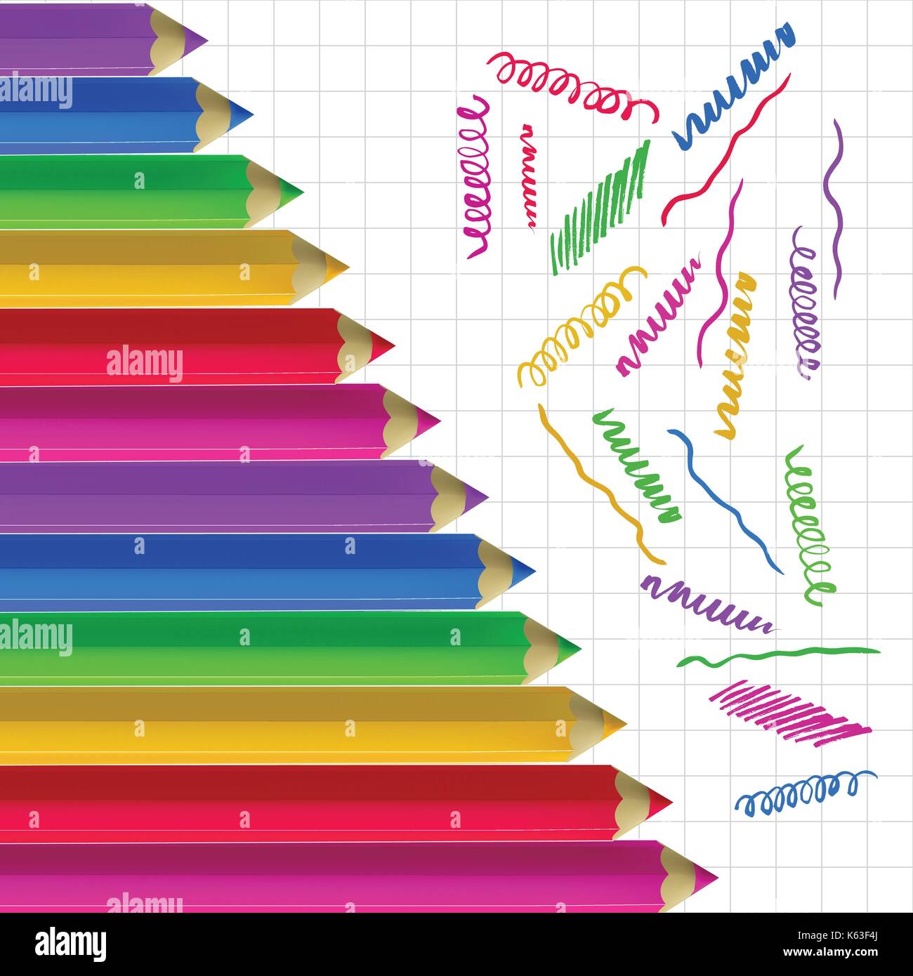3d pencil sketch on paper Stock Vector Images - Alamy