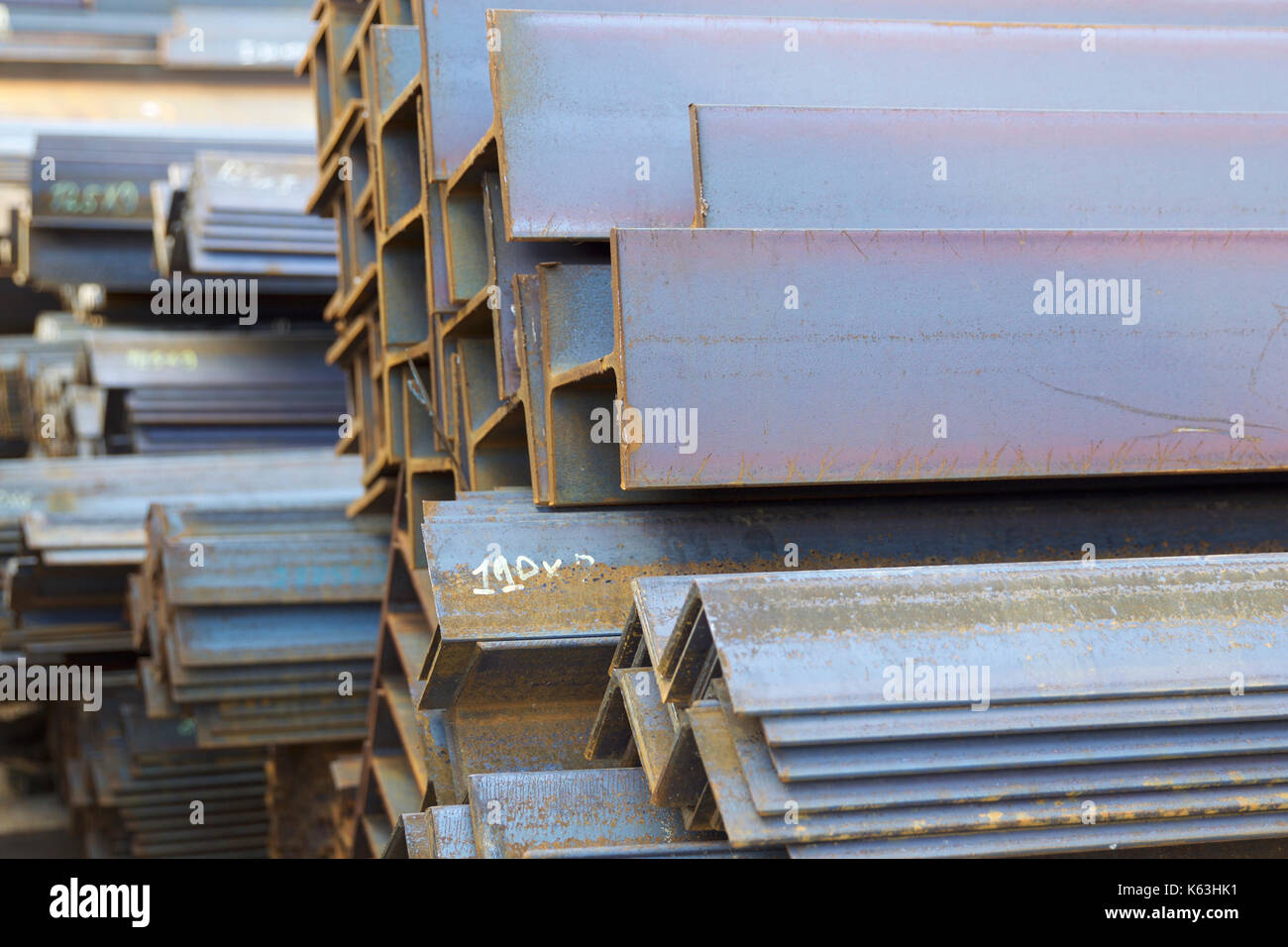 Metal profiles of different kinds are located in the metal products ...