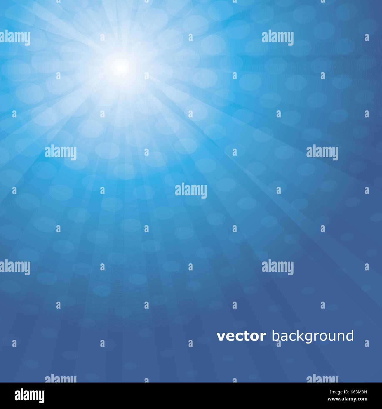 Sun Rays Blue Vector Illustration Stock Vector Image & Art - Alamy