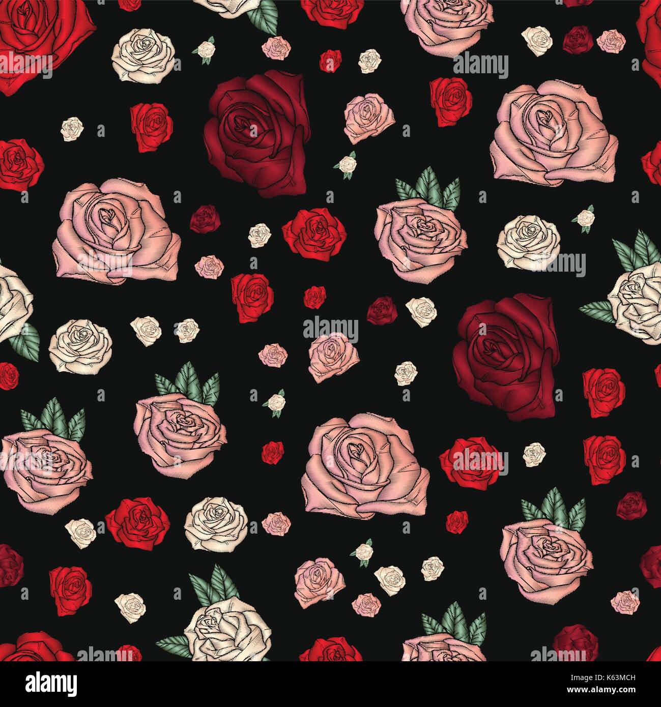 Native rose Stock Vector Images - Alamy