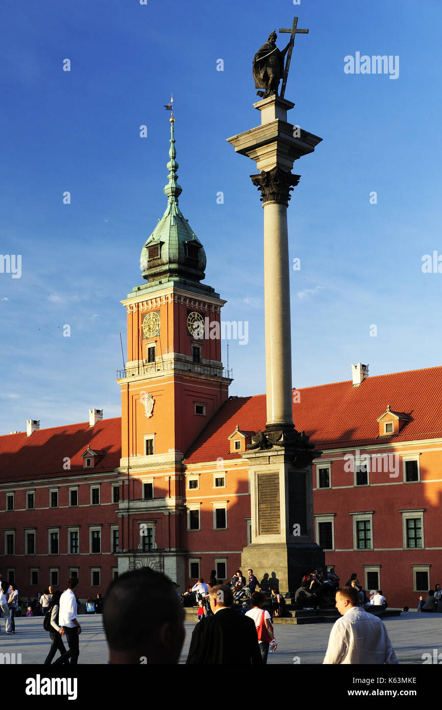 Warszawa royal castle tower hi-res stock photography and images - Alamy