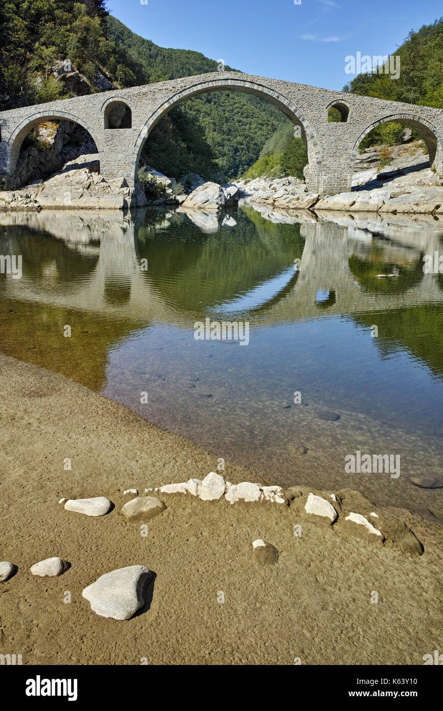 Reflection devils bridge in hi-res stock photography and images - Alamy