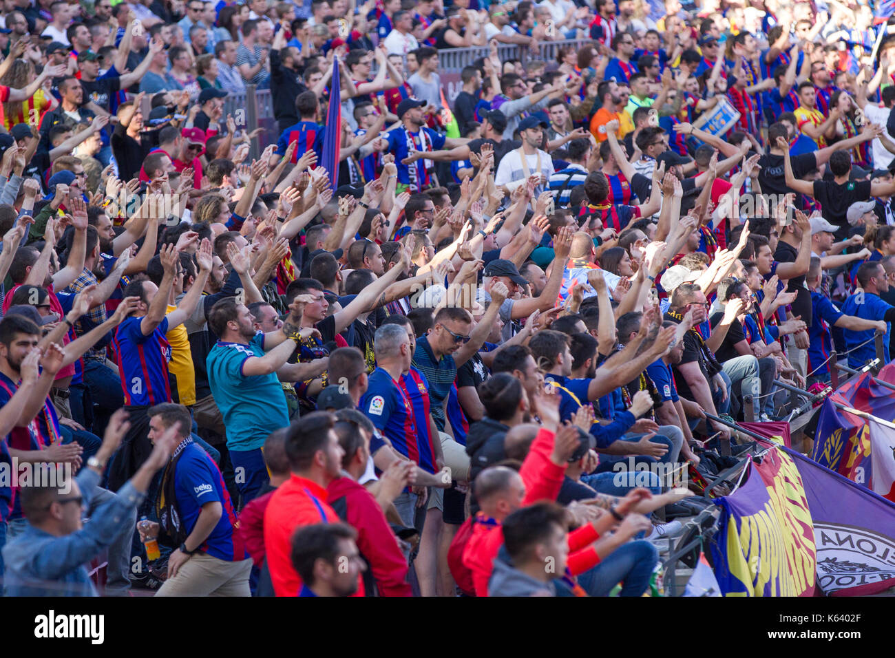Stadium crowd cheering celebrating hi-res stock photography and images ...