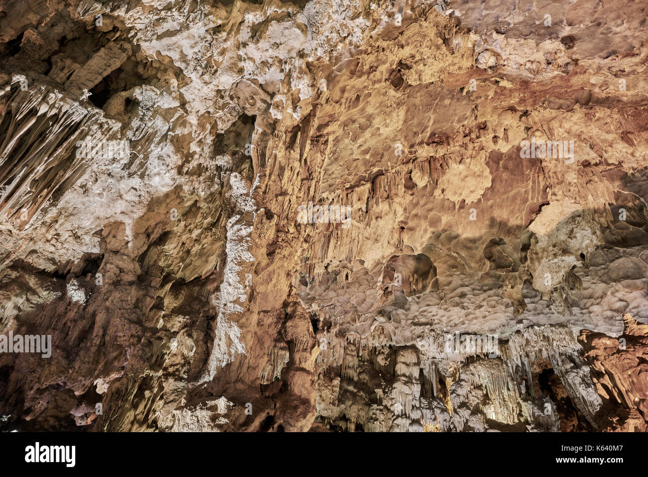 beautiful and large limestone cave in vietnam Stock Photo - Alamy