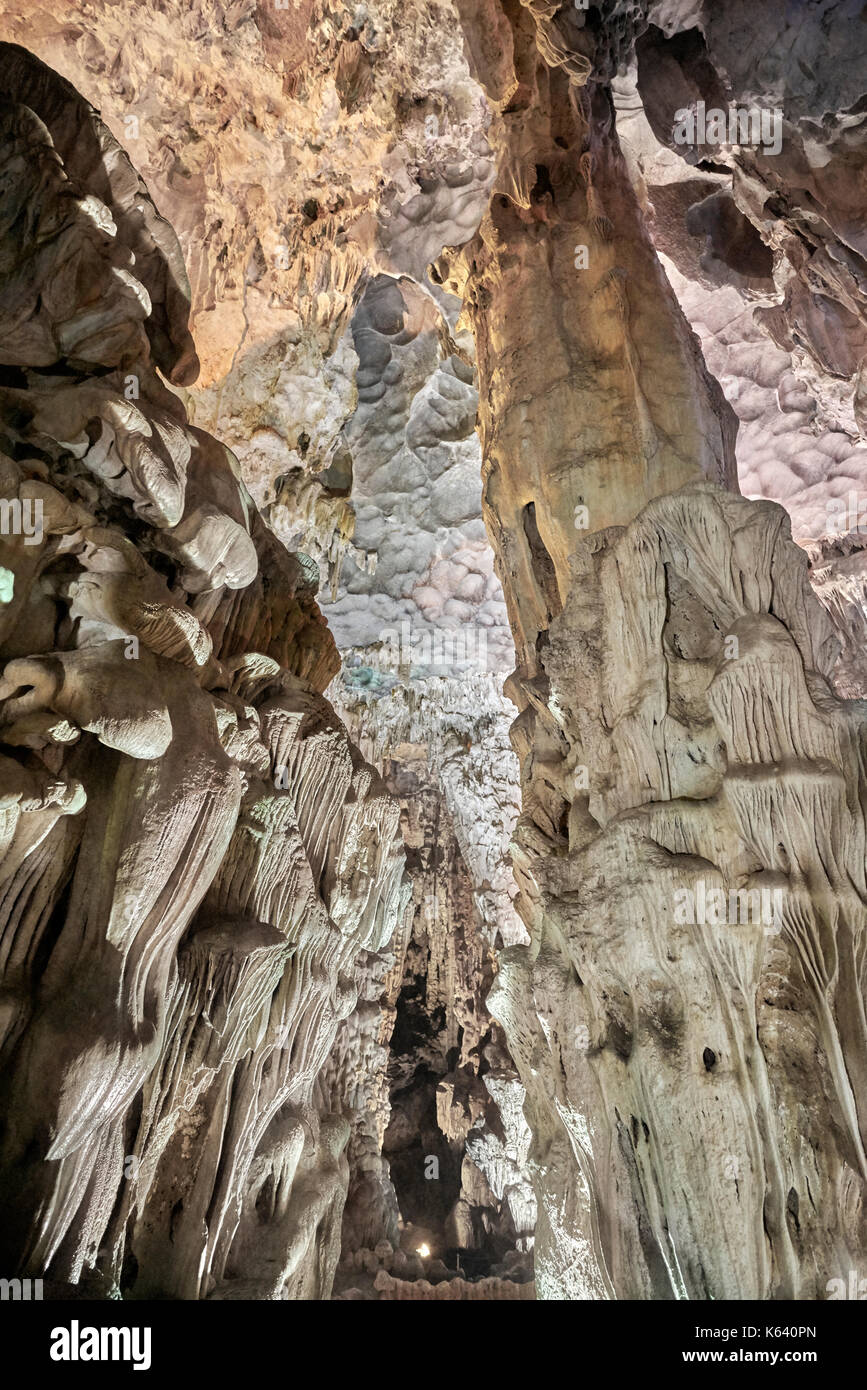 beautiful and large limestone cave in vietnam Stock Photo - Alamy