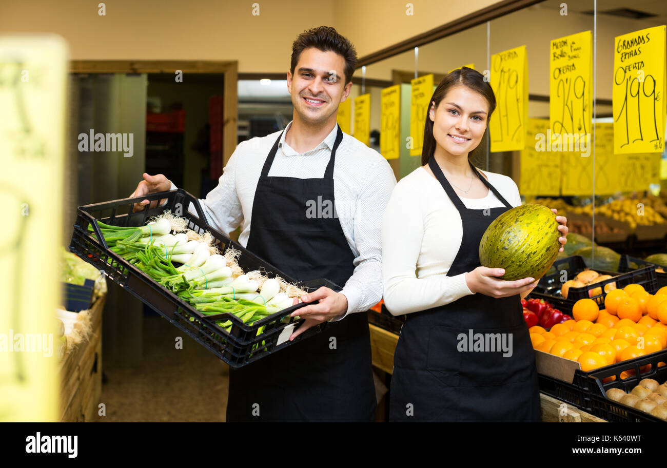 Positive sellers offering good price for vegetables and fruits Stock ...