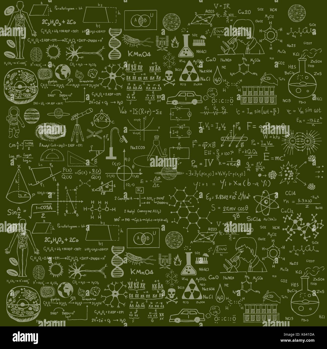 Mathematics writing formulas Stock Vector Images - Alamy