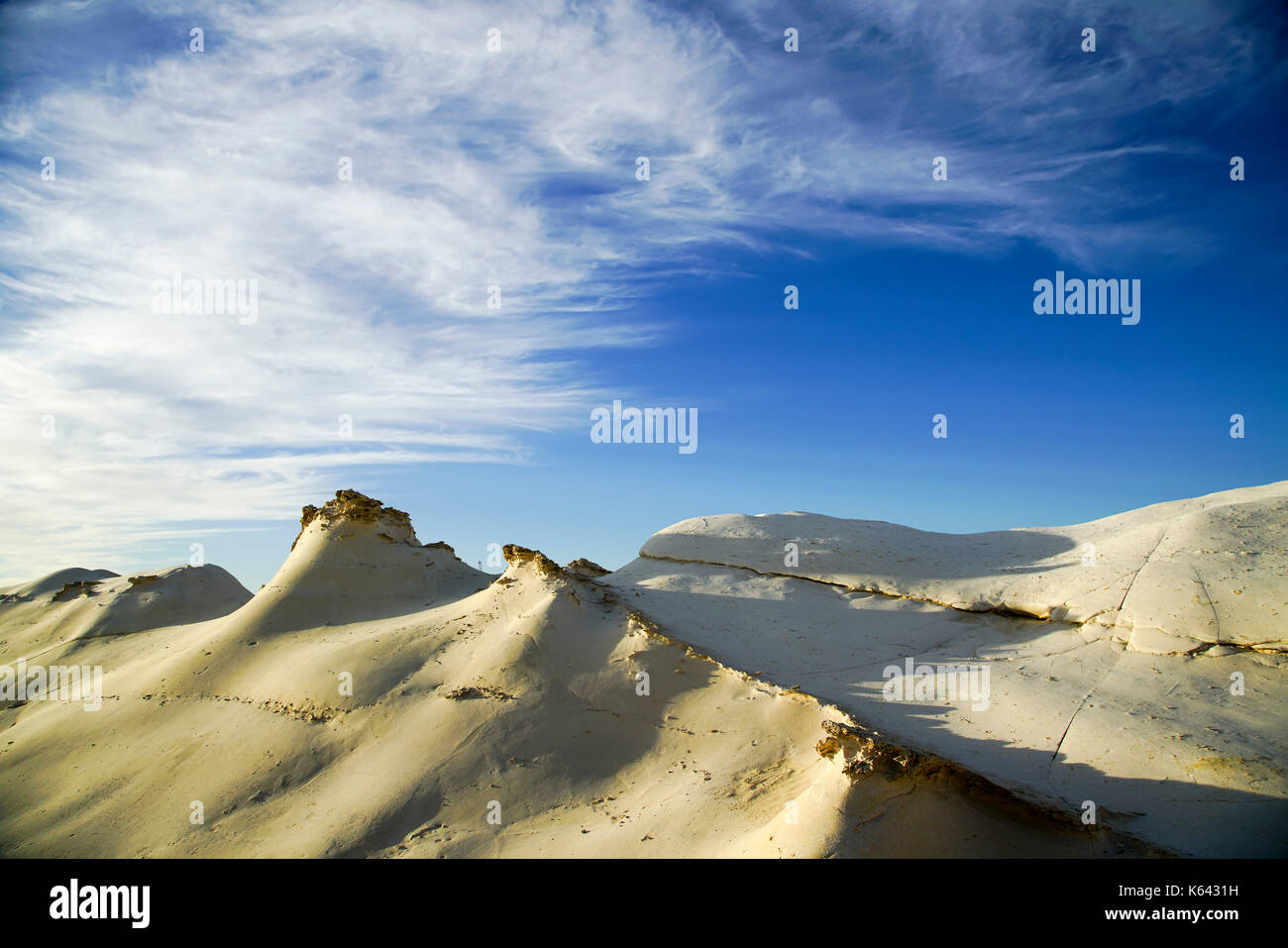 Israel, Negev desert, landscape in the western Negev desert near ...