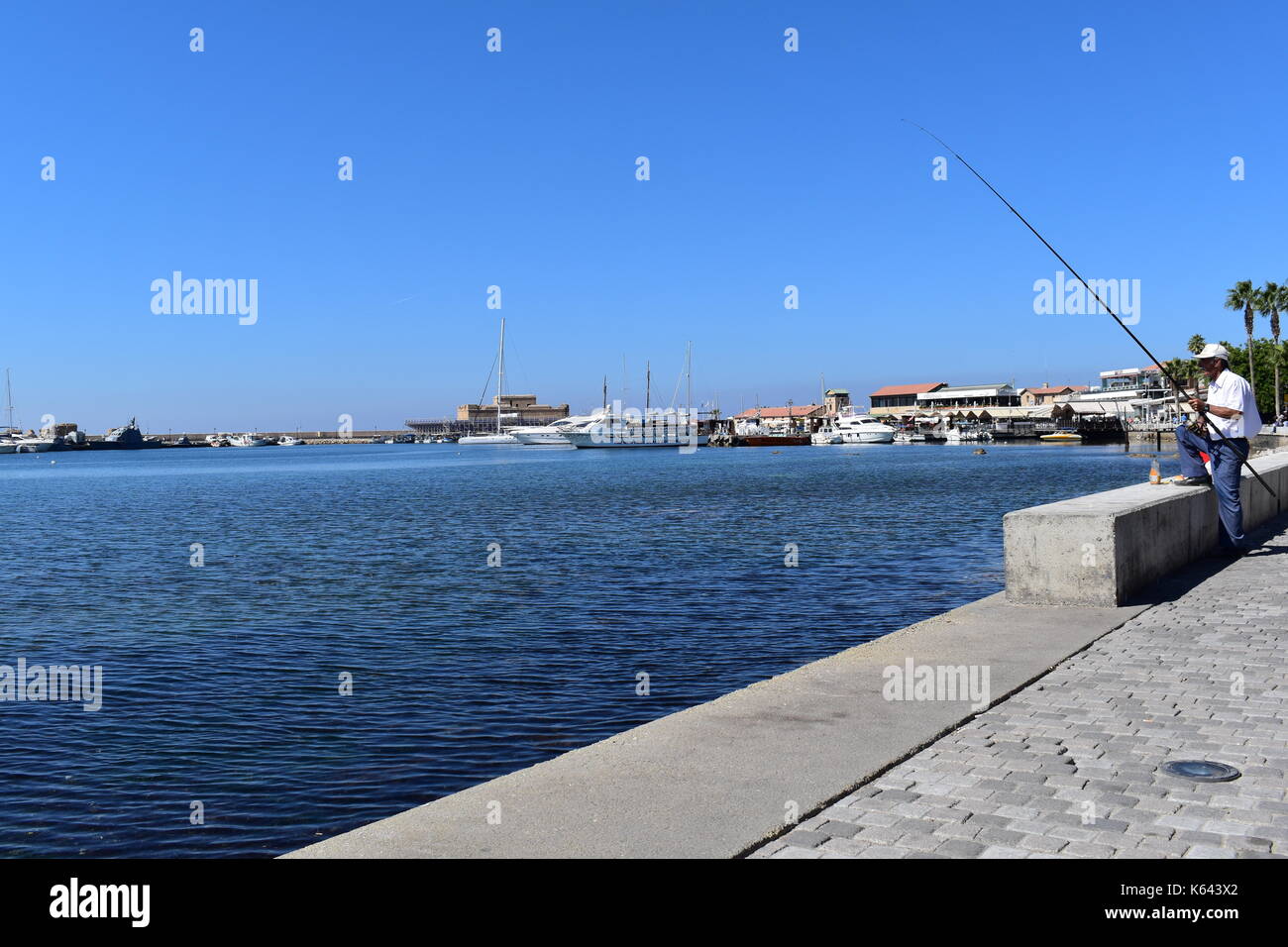 Paphos harbour on the Mediterranean island of Cyprus Stock Photo - Alamy