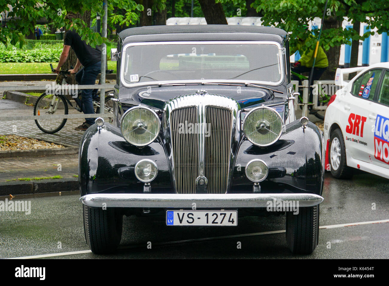 Daimler DE27 Classic car on display at the start of the Riga to Mykonos ...