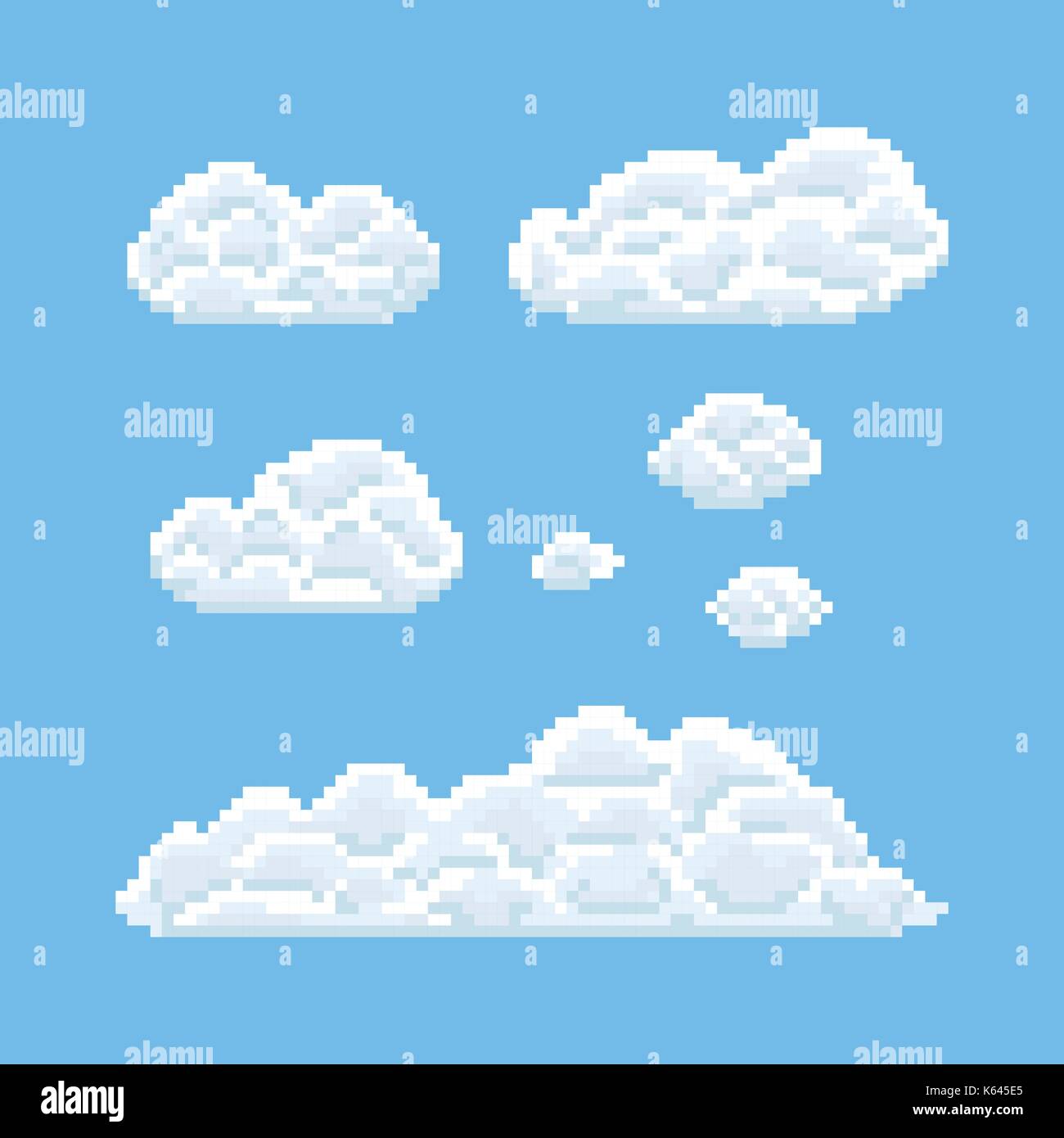 8bit sky Stock Vector Images - Alamy