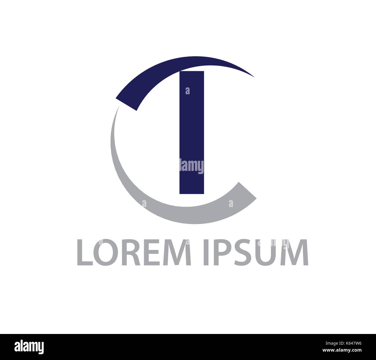 letter T forms a circle, initial T logo, illustration design, isolated ...