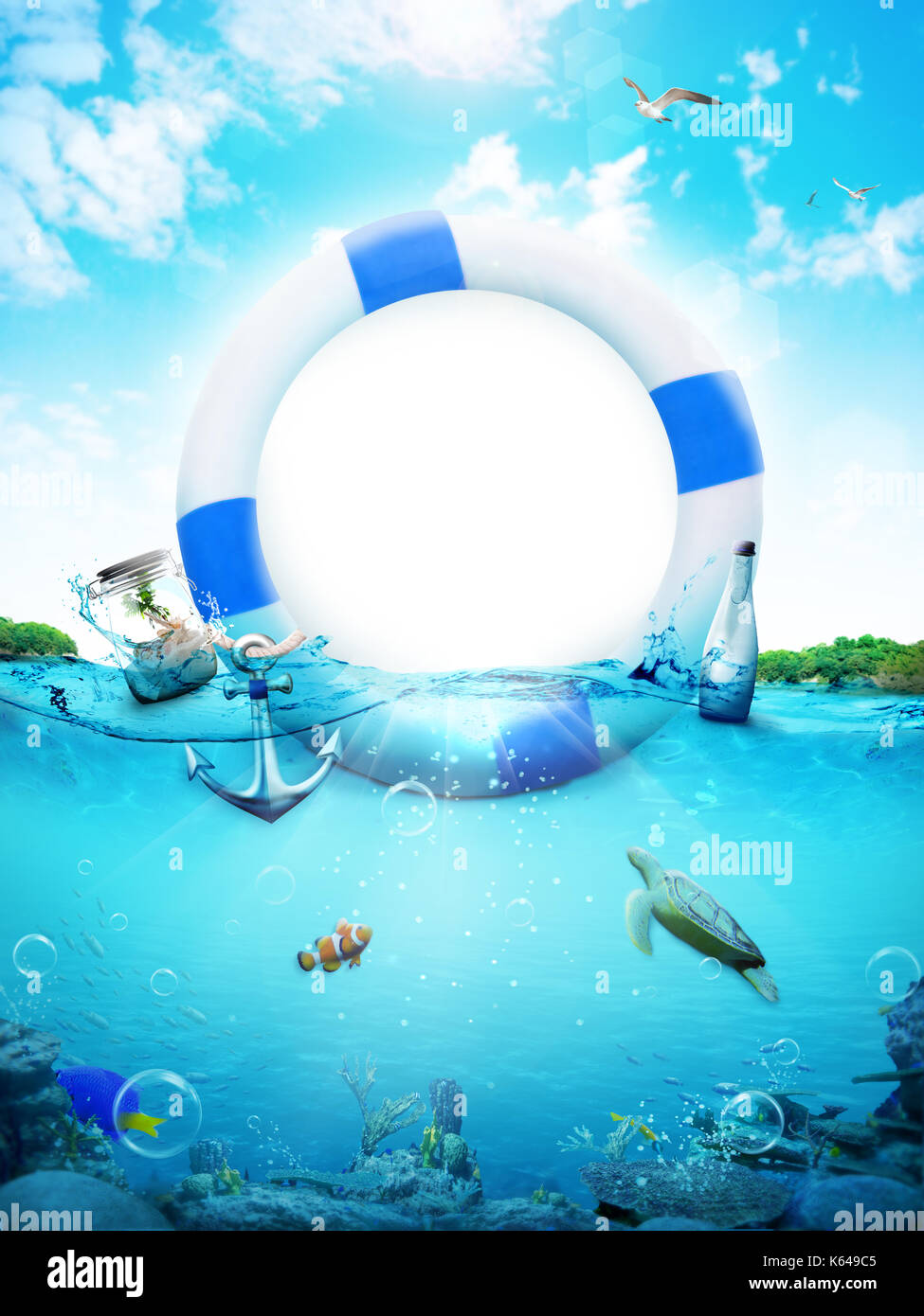 Bubble frame fish hi-res stock photography and images - Alamy