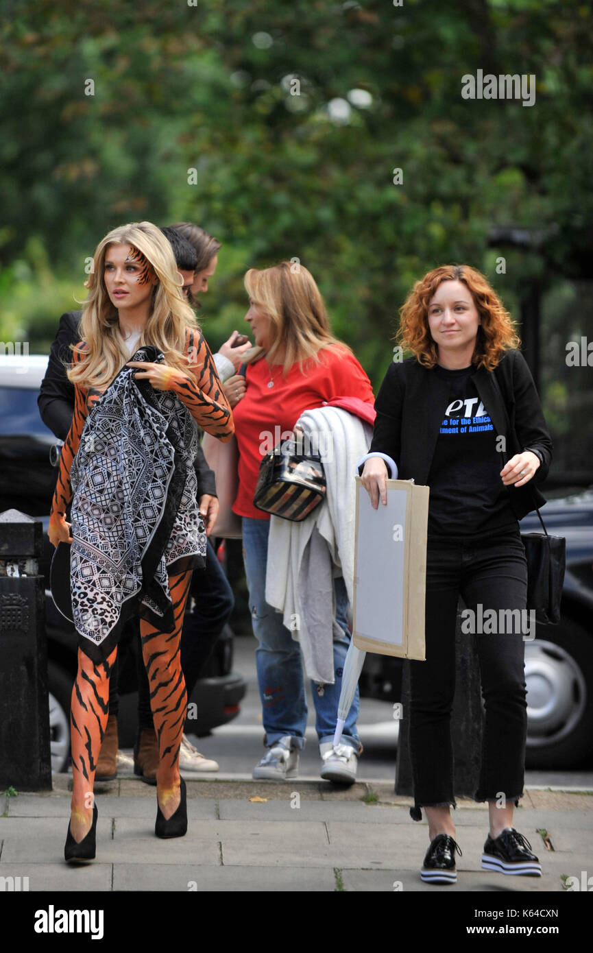 London, UK. 11th Sep, 2017. Joanna Krupa, American-Polish supermodel ...