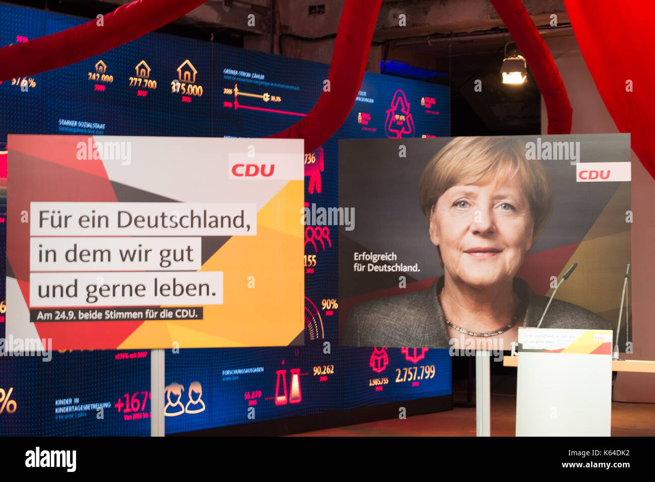 Election poster with angela merkel hi-res stock photography and images ...