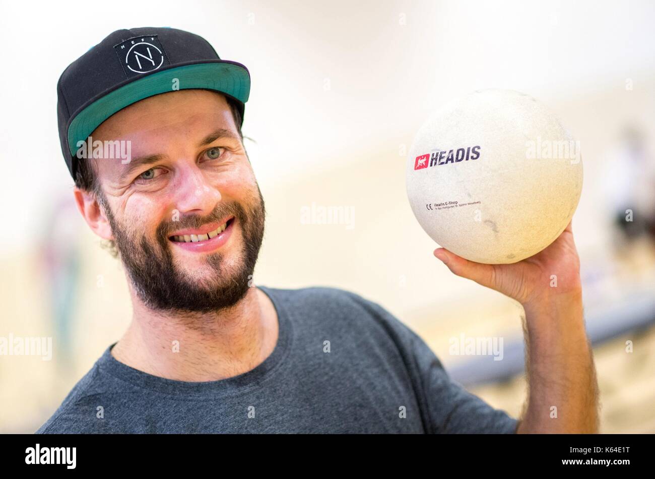 The founder of trendport Headis, René Wegner, at a competition in ...