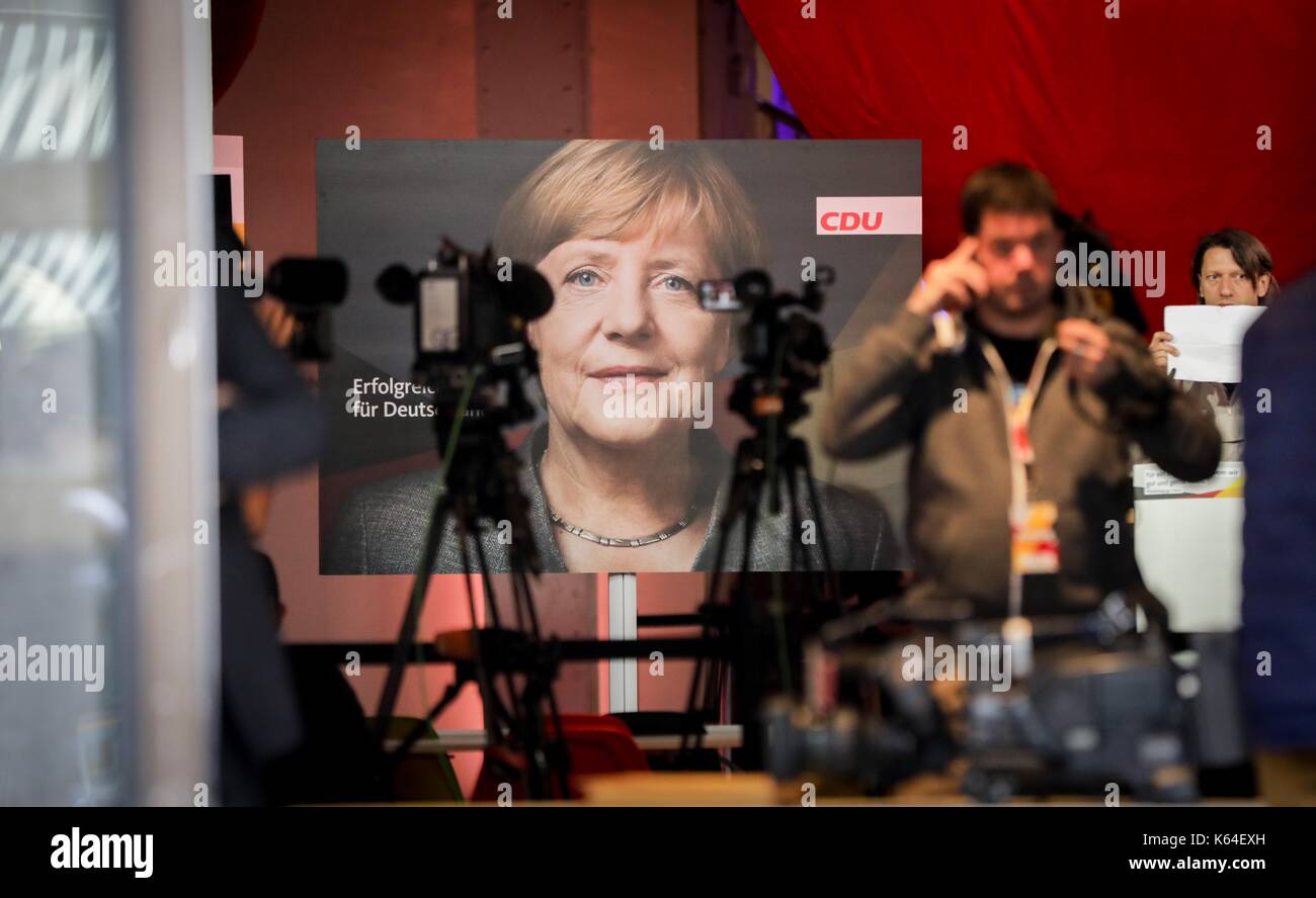 The new election camapign poster featuring German chancellor Angela ...