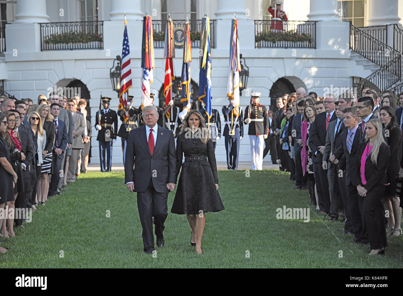 United States President Donald J. Trump and first lady Melania Trump ...